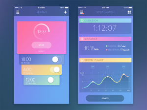 Keep Fit. UI Design for Fitness Apps