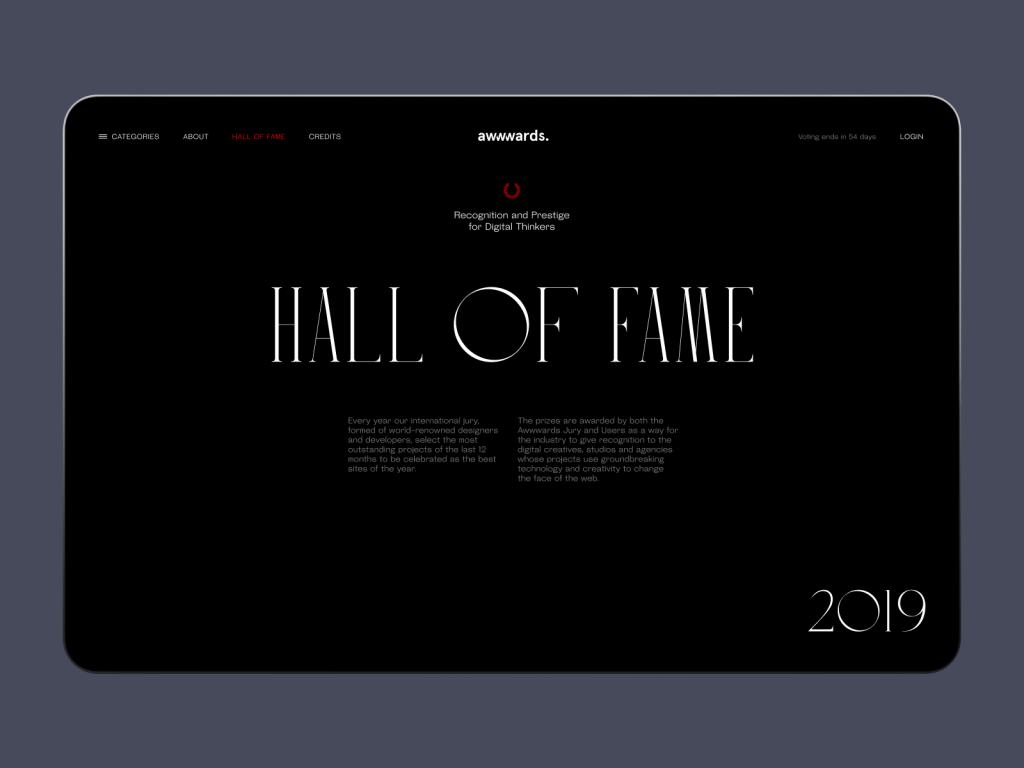 Case Study: Annual Awwwards 2020 Website Design