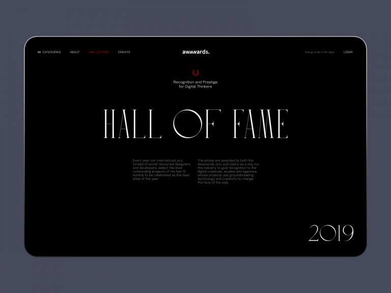 Case Study: Annual Awwwards 2020 Website Design