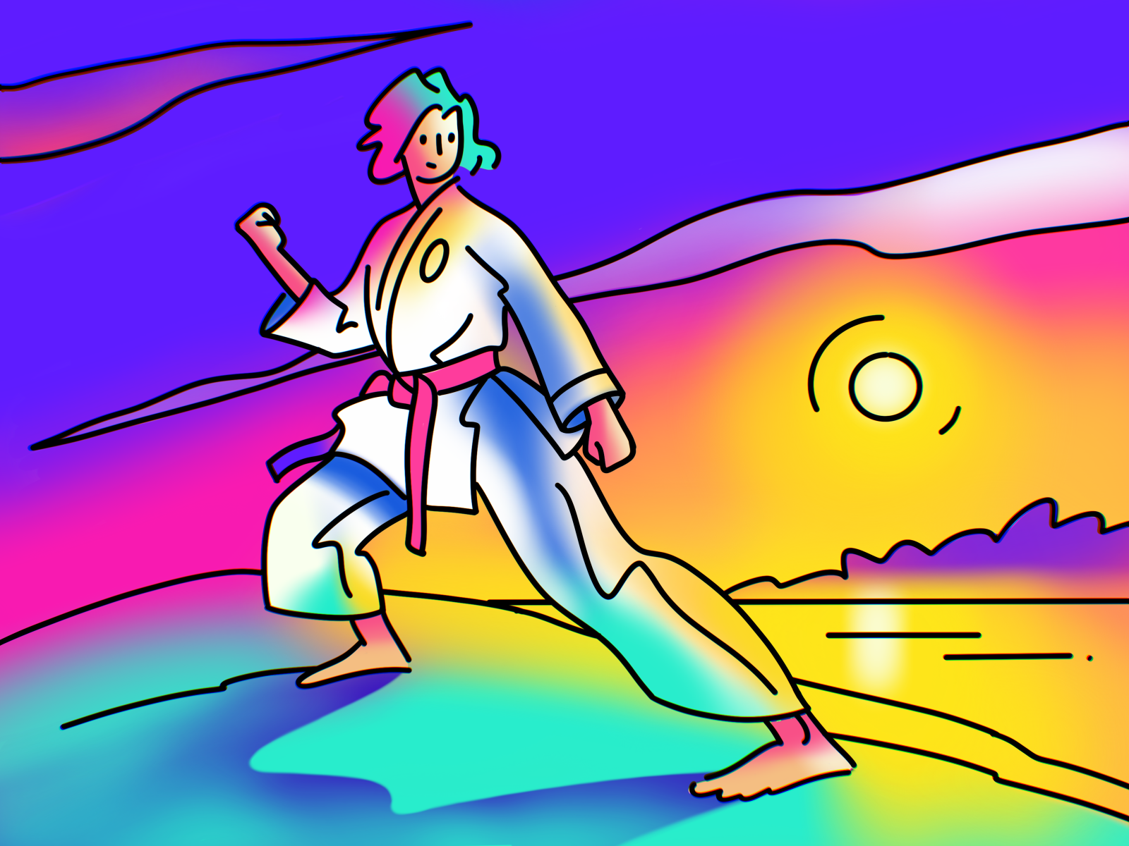 Mastering Lines: 20+ Elegant Line Art Illustrations - Tubik Blog ...