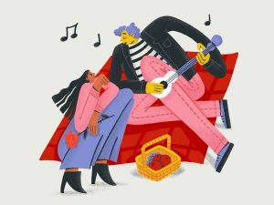 Art of Love: Romantic Illustrations on Love and Affection