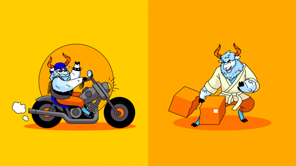 Case Study: PackYak. Mascot Design for Shipping Service