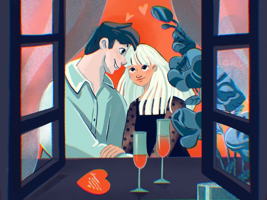 Art of Love: Romantic Illustrations on Love and Affection