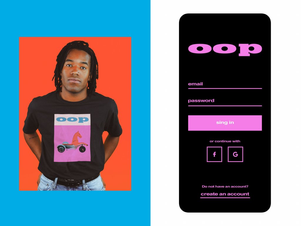 Case Study: OOP. Brand Identity Design for Online Flea Market