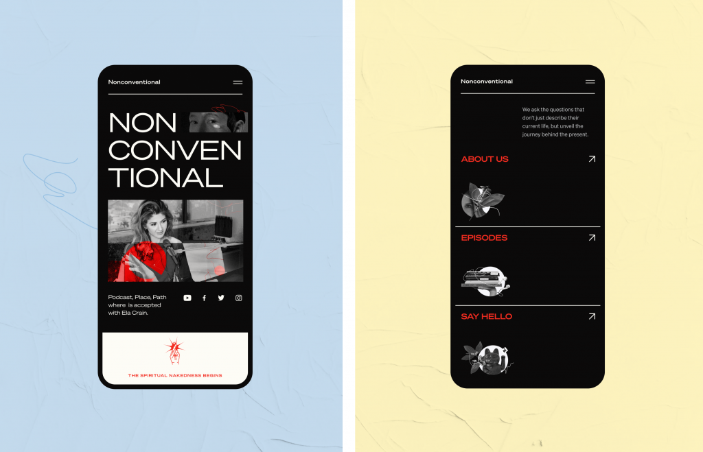 Case Study: Nonconventional Show. Website Design for Podcast - Tubik ...