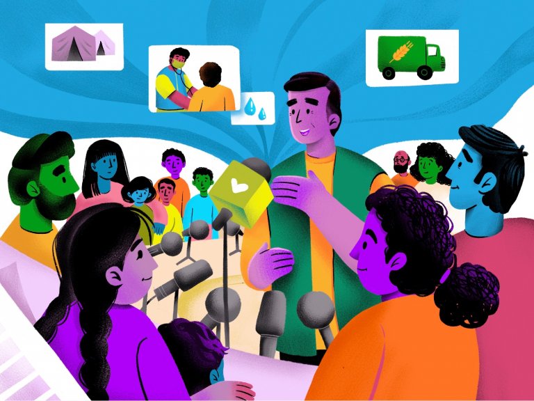 Case Study: World Humanitarian Day. Illustrations and Video for United ...