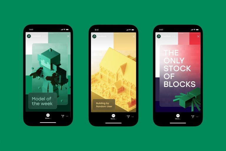 Case Study: BlockStock. Brand Identity and Website for Minecraft Models ...