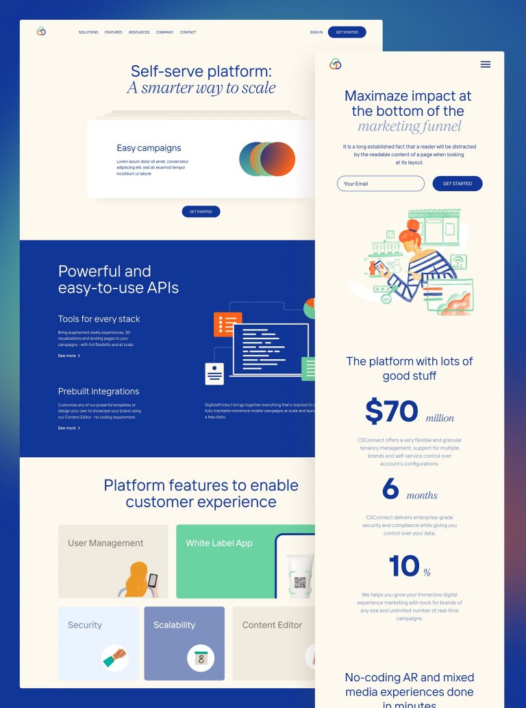 Case Study: CSConnect. Website Design for Immersive Experience ...