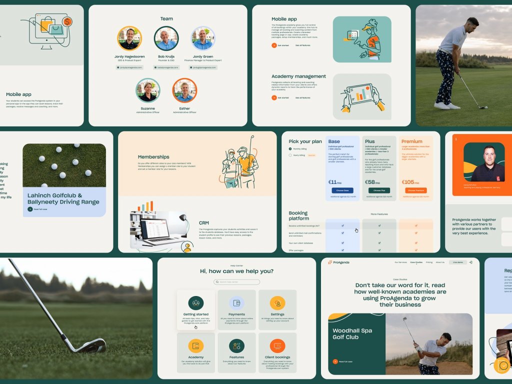 Case Study: ProAgenda. Identity and Website Design for Golf Management ...
