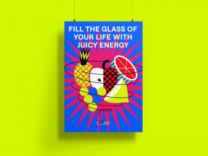 Case Study: Joossi. Packaging Design and Marketing Graphics for Juice Brand