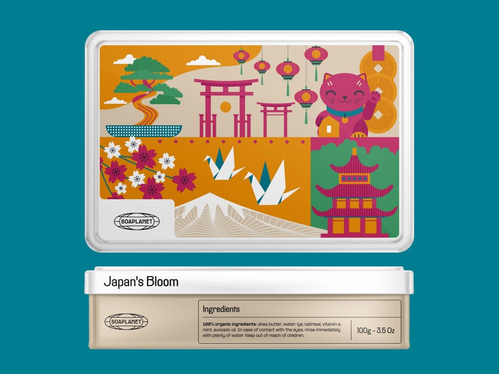 Case Study: Soaplanet. Soap Brand Packaging Design with Travel Spirit
