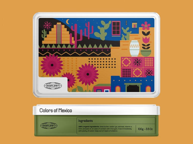 Case Study: Soaplanet. Soap Brand Packaging Design with Travel Spirit