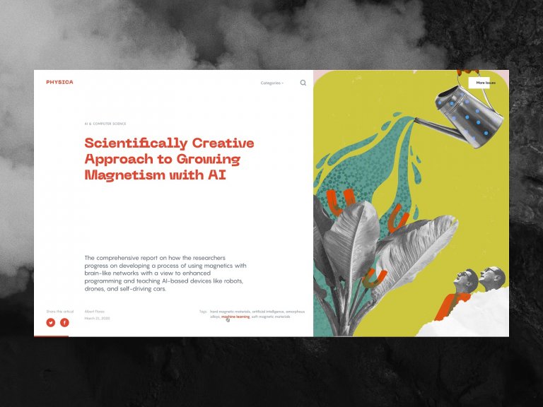 Case Study: Physica Magazine. Web Design and Graphics for Scientific ...