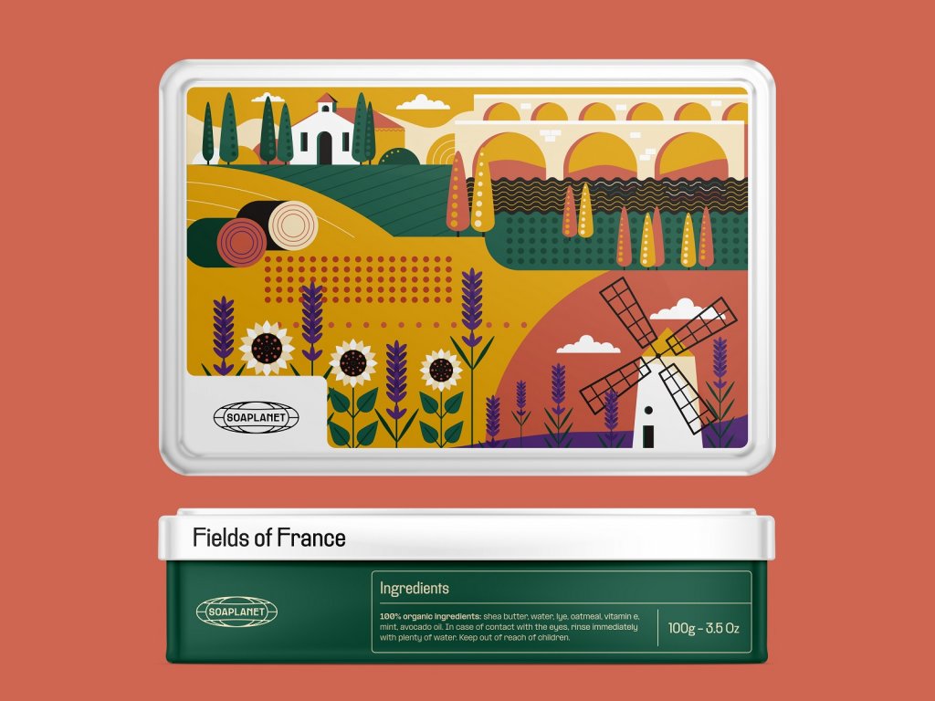 Case Study: Soaplanet. Soap Brand Packaging Design with Travel Spirit
