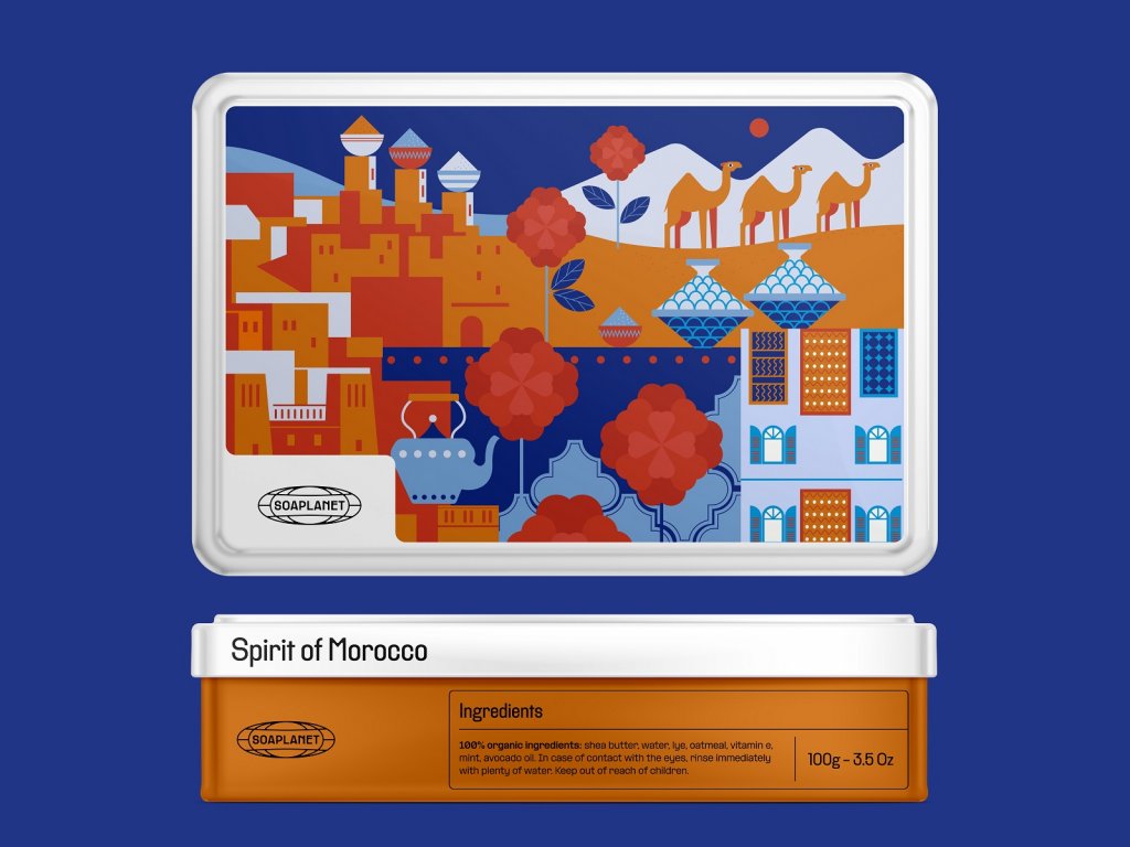 Case Study: Soaplanet. Soap Brand Packaging Design with Travel Spirit