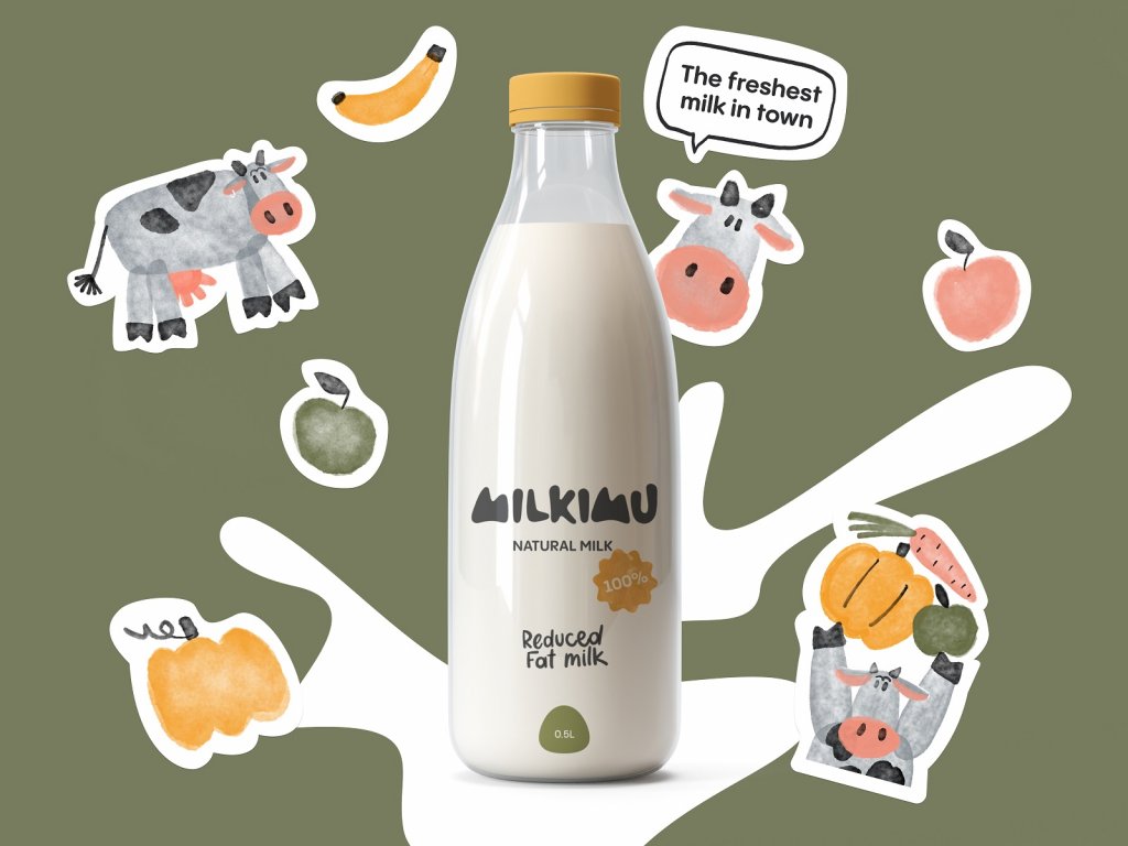 Case Study: Milkimu. Packaging and Marketing Design for Dairy Brand
