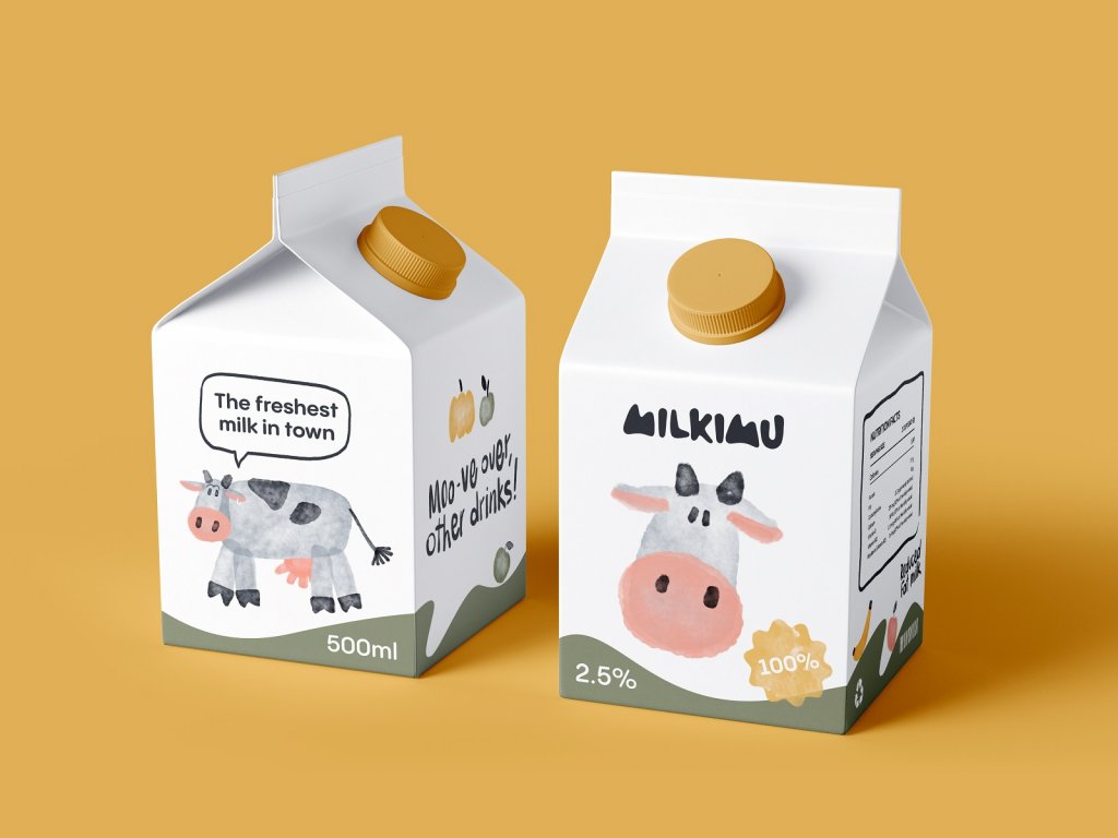 Case Study: Milkimu. Packaging and Marketing Design for Dairy Brand