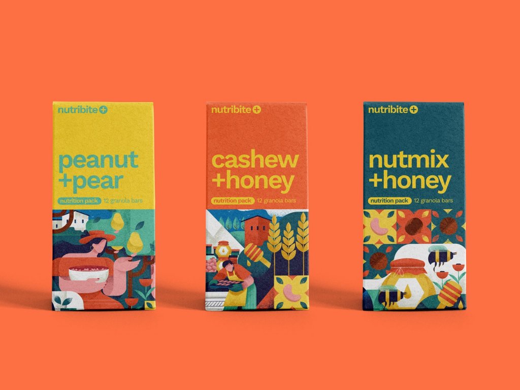 Case Study: Nutribite. Tasty Packaging Design for Granola Bars