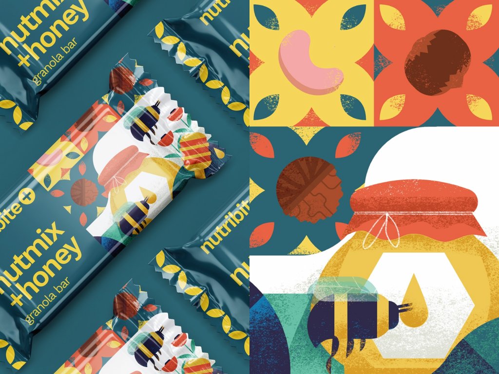 Case Study: Nutribite. Tasty Packaging Design for Granola Bars