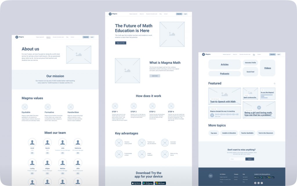 Case Study: Magma Math. Web Design for Educational Platform