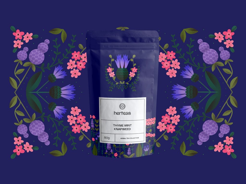Case Study: Herteas. Packaging Design for Herbal Tea Brand
