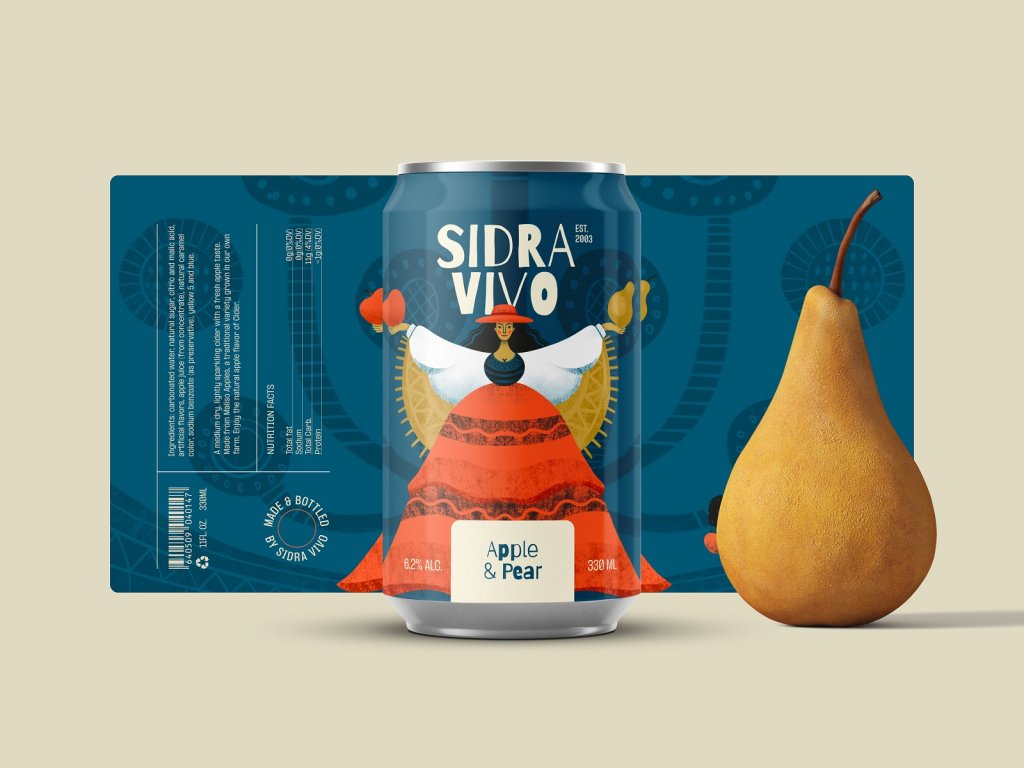 Case Study: Sidra Vivo. Vibrant Packaging Design for Cider Brand ...