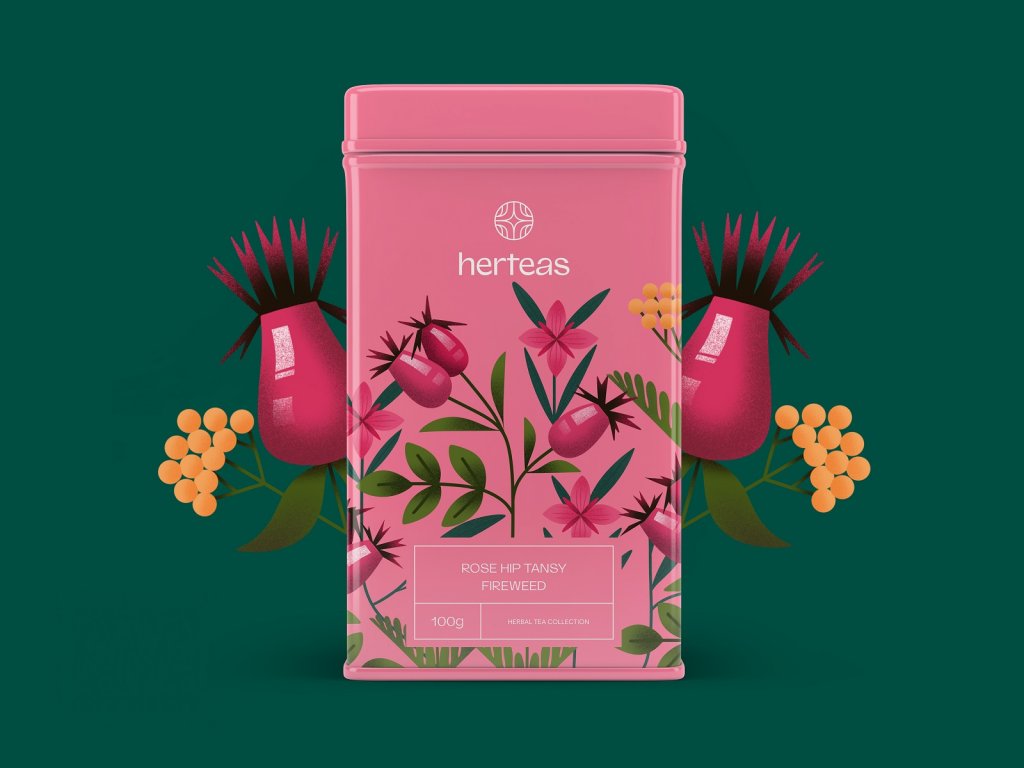 Case Study: Herteas. Packaging Design for Herbal Tea Brand