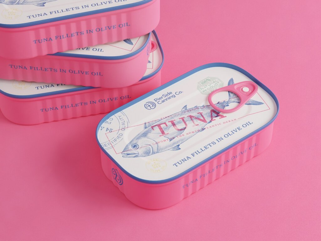 Case Study: PierSide. Packaging Design for Tinned Fish Brand