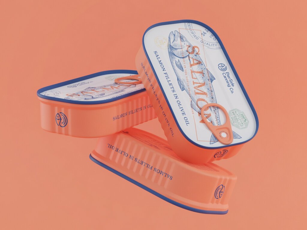 Case Study: PierSide. Packaging Design for Tinned Fish Brand
