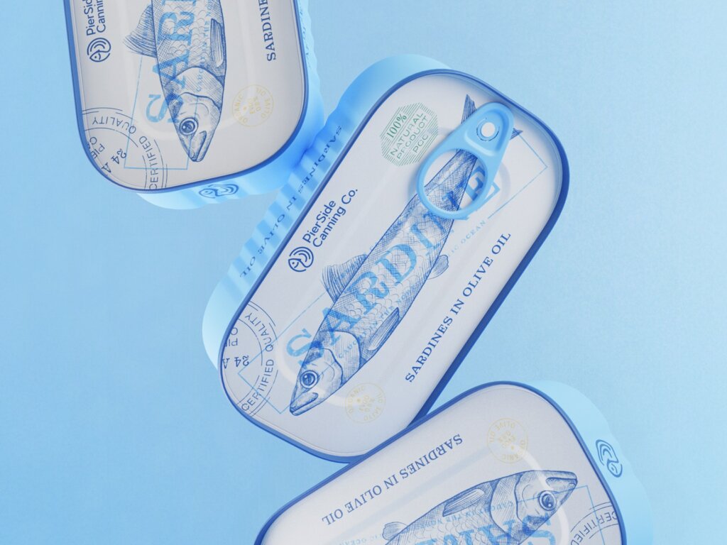 Case Study: PierSide. Packaging Design for Tinned Fish Brand