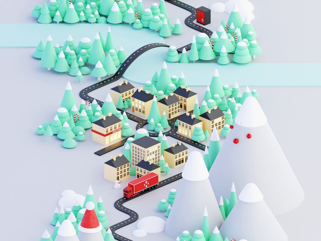 Case Study: Nova Post. Interactive Christmas Advent Calendar UI Design