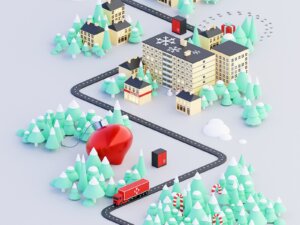 Case Study: Nova Post. Interactive Christmas Advent Calendar UI Design