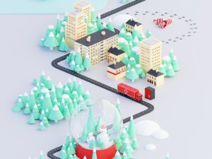 Case Study: Nova Post. Interactive Christmas Advent Calendar UI Design