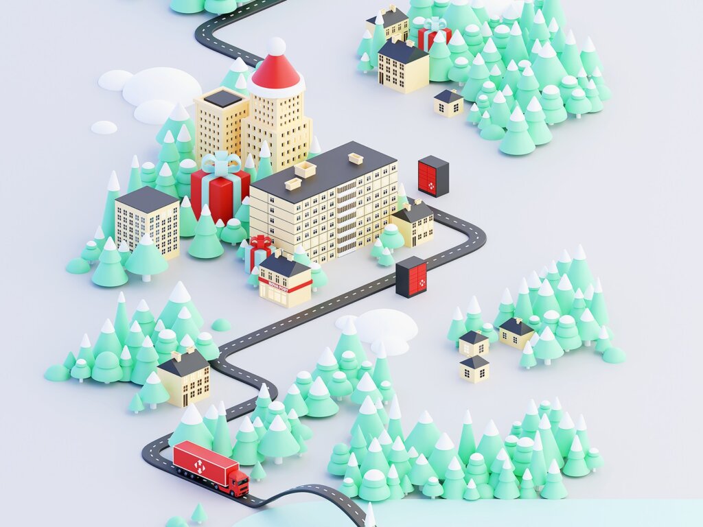 Case Study: Nova Post. Interactive Christmas Advent Calendar UI Design