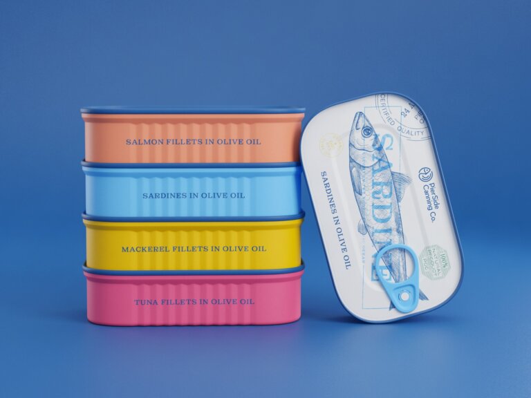 Case Study: PierSide. Packaging Design for Tinned Fish Brand