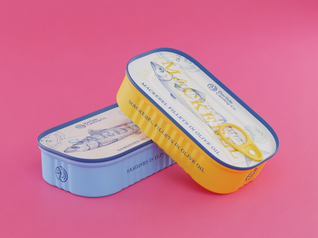 Case Study: PierSide. Packaging Design for Tinned Fish Brand - Tubik ...