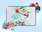 Case Study: Nova Post. Interactive Christmas Advent Calendar UI Design