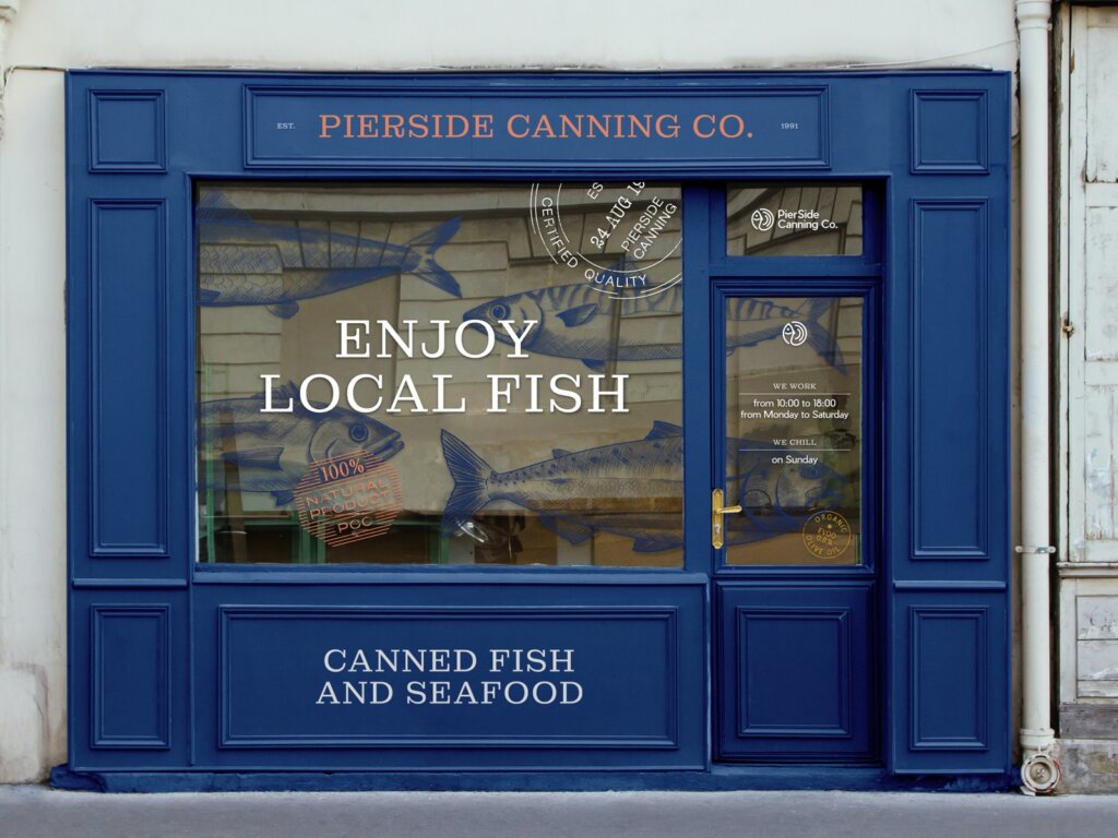 Case Study: PierSide. Packaging Design for Tinned Fish Brand