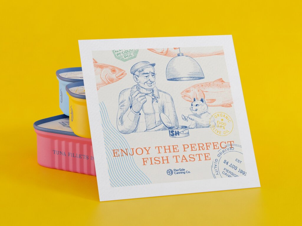 Case Study: PierSide. Packaging Design for Tinned Fish Brand