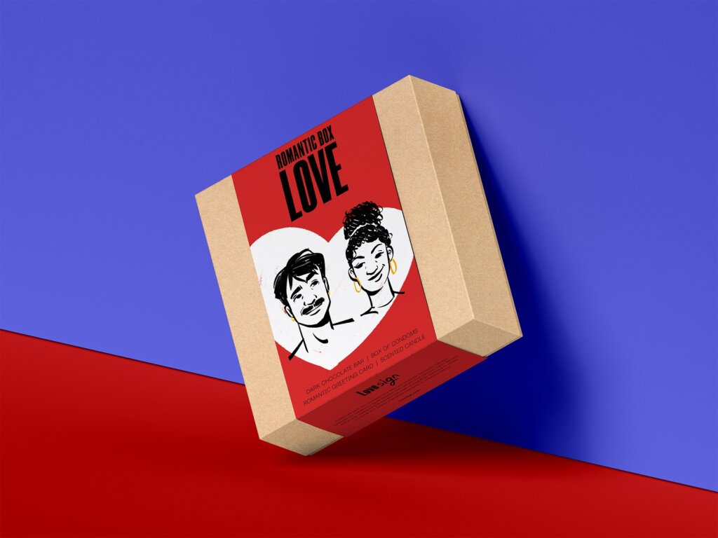 Case Study: Love Sign. Gift Box Packaging Design with Romantic Vibes ...