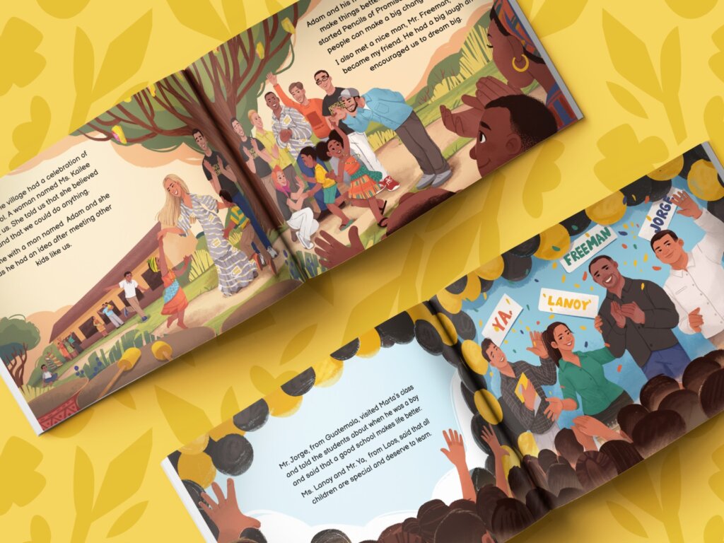 Case Study: Pencils of Promise. Picture Book Creation Process Step by Step