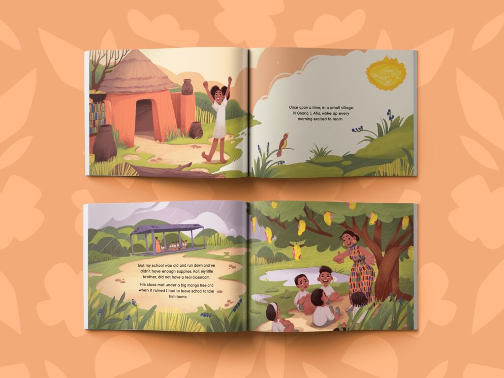 Case Study: Pencils of Promise. Picture Book Creation Process Step by Step