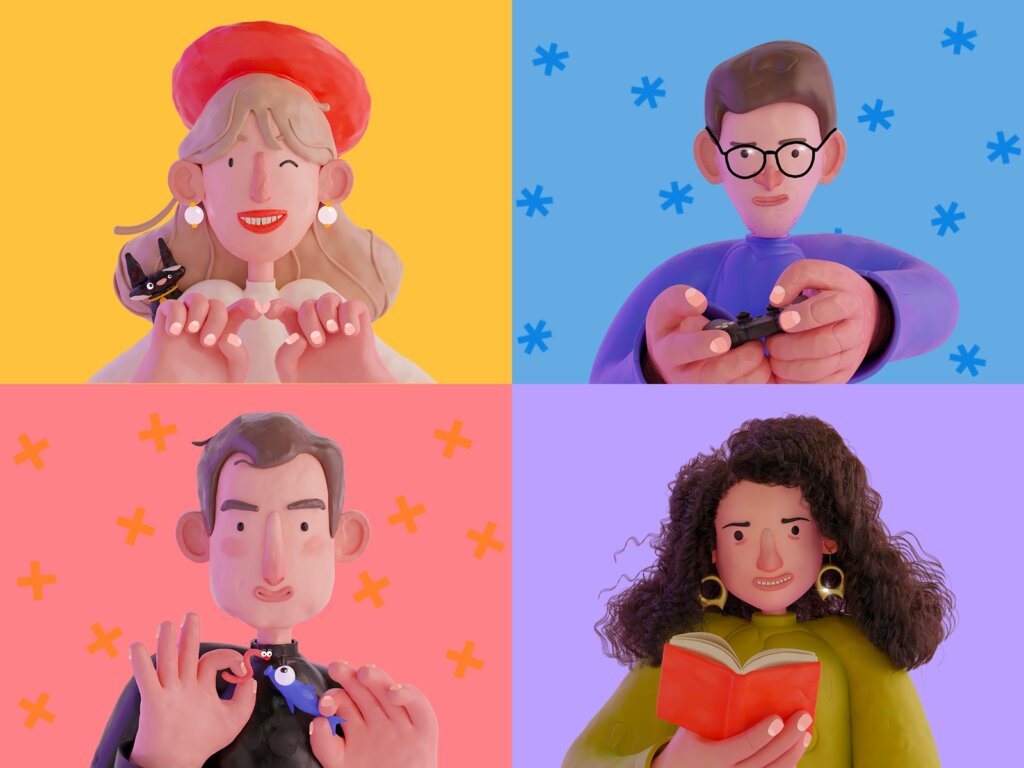 Case Study: Tubik Portraits. Character 3D Art Collection