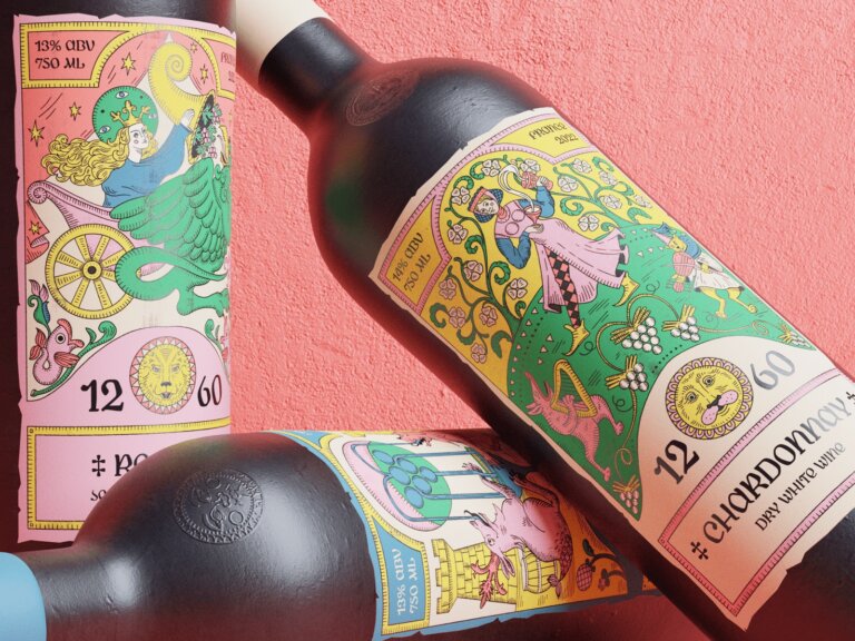 Case Study: 1260. Wine Brand Packaging Design with Medieval Vibes