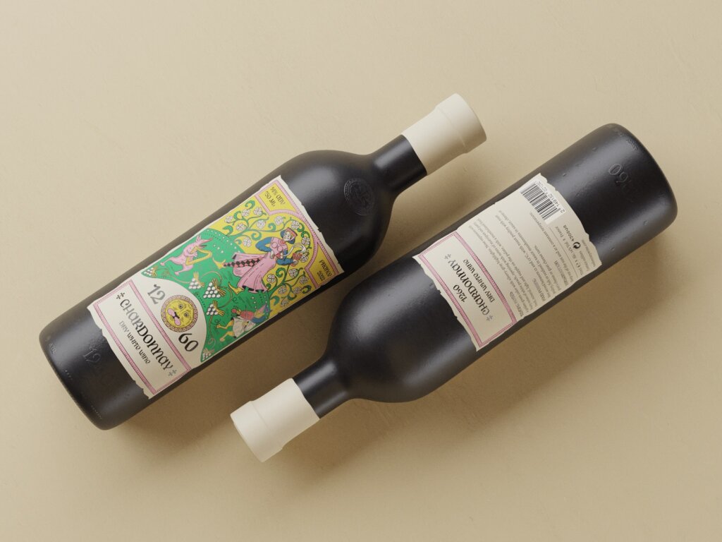 Case Study: 1260. Wine Brand Packaging Design with Medieval Vibes