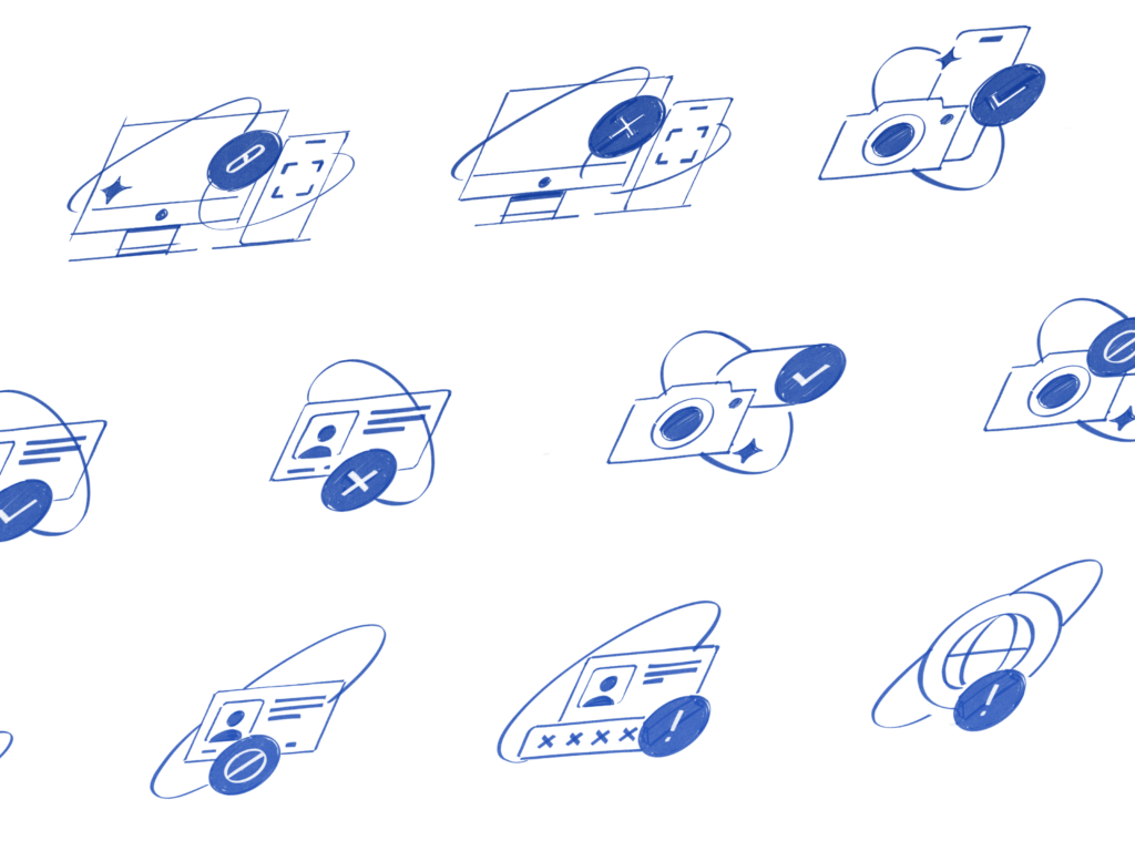 Case Study: ID Scanning Product Icons. Graphic Design Process