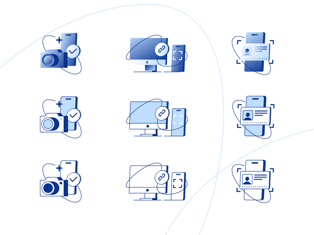 Case Study: ID Scanning Product Icons. Graphic Design Process