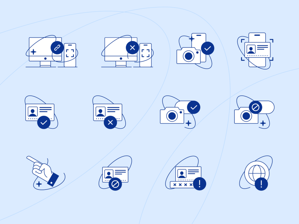 Case Study: ID Scanning Product Icons. Graphic Design Process