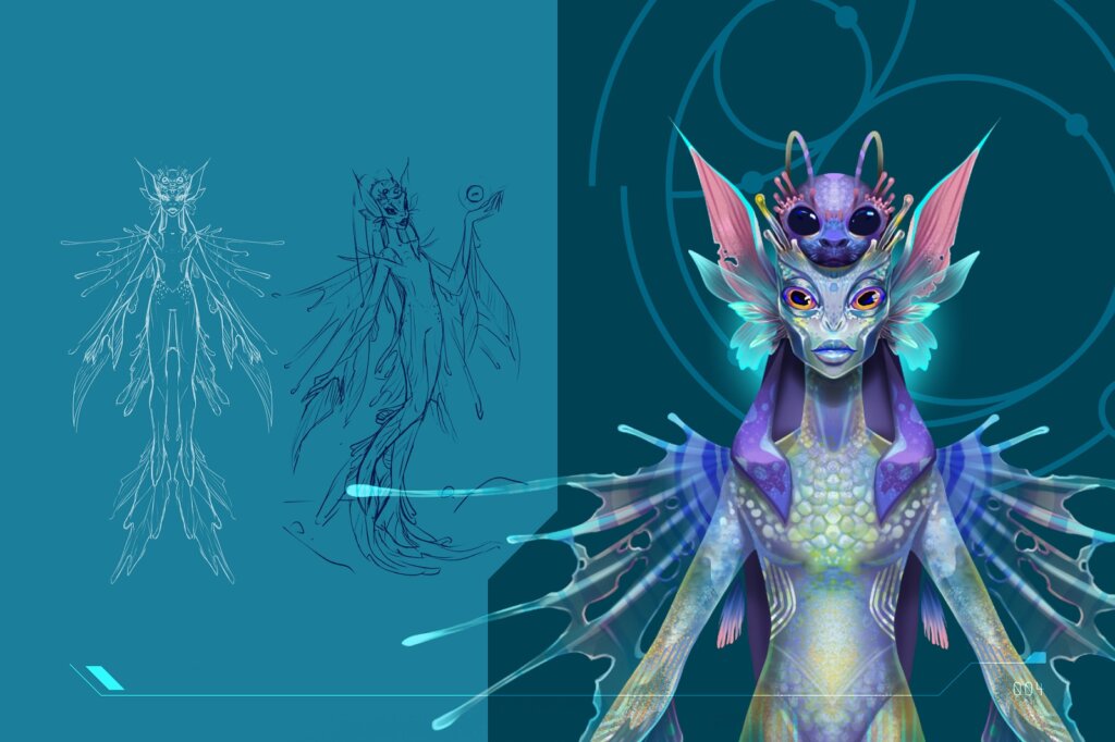 Case Study: Daughter of the Inner Stars. Character Art and Logo Design ...